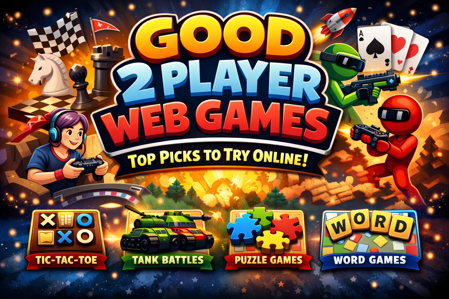 Good 2 Player Web Games: Top Picks to Try Online - GamerBolt